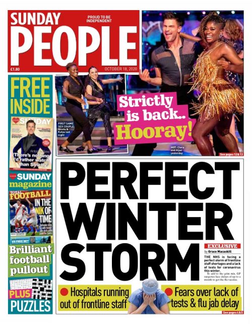 The People Front Page 18th of October 2020 - Tomorrow's Papers Today!