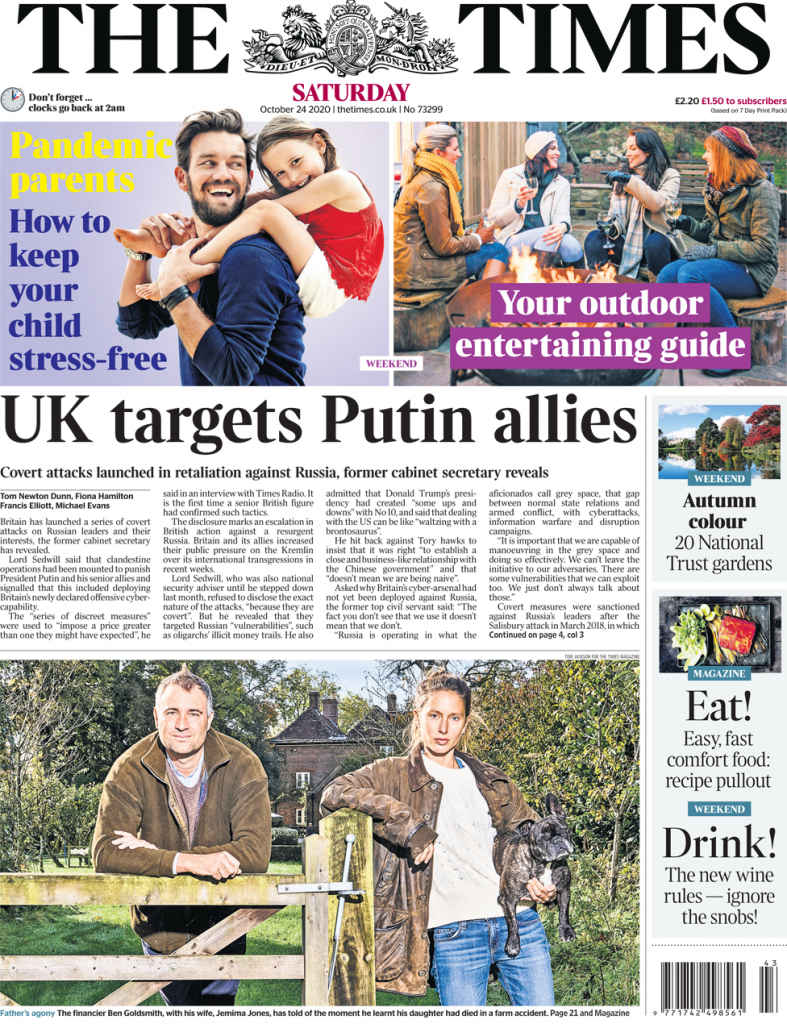 Times Front Page - Tomorrow's Papers Today!