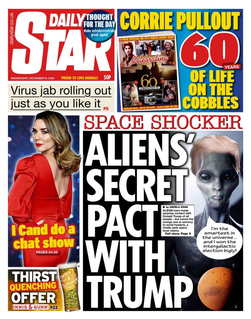 Daily Star Front Page 9th of December 2020 - Tomorrow's Papers Today!