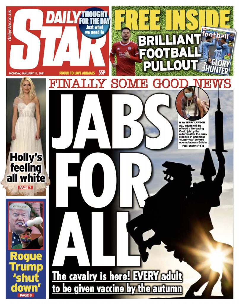 Daily Star Front Page 11th of January 2021 - Tomorrow's Papers Today!