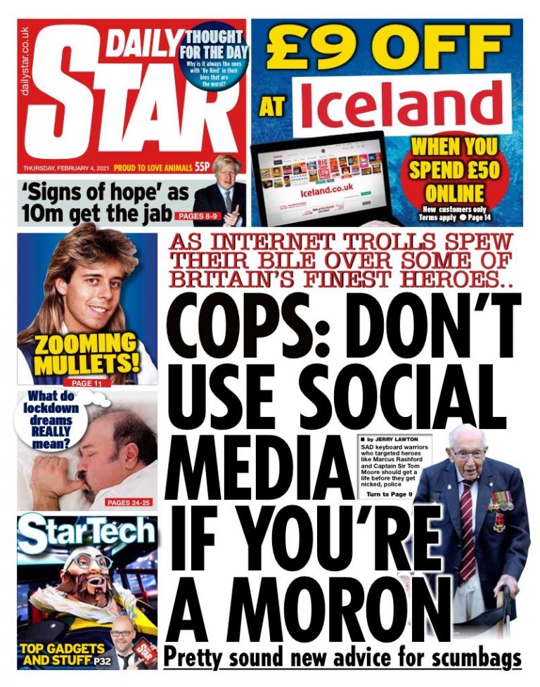 Daily Star Front Page 4th of February 2021 - Tomorrow's Papers Today!