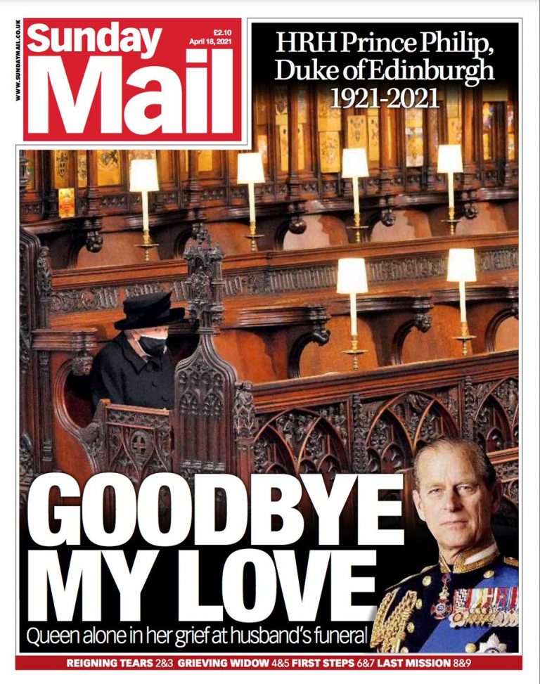 Sunday Mail Front Page 18th of April 2021 - Tomorrow's Papers Today!