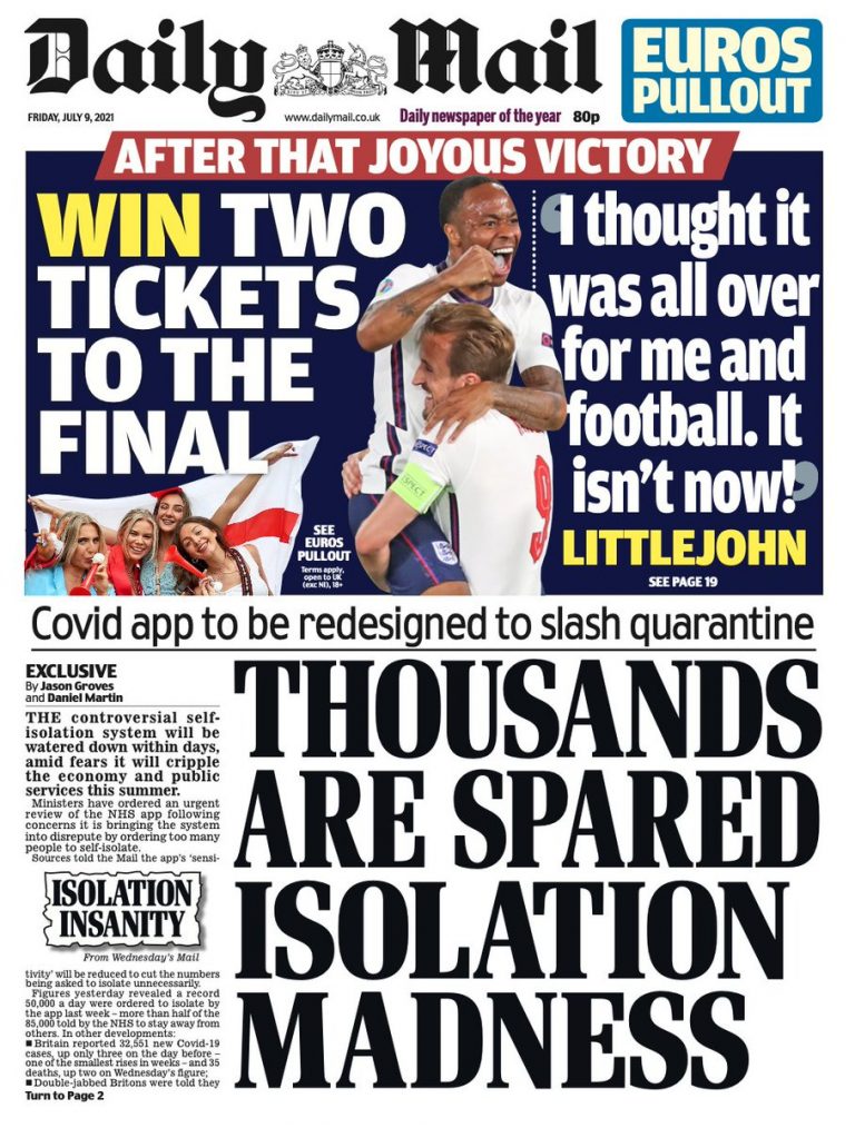 Tomorrow's Papers Today - UK Front Pages - Latest Newspaper Headlines