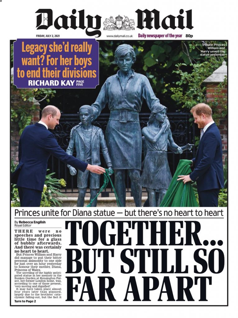 Daily Mail Front Page 2nd of July 2021 - Tomorrow's Papers Today!