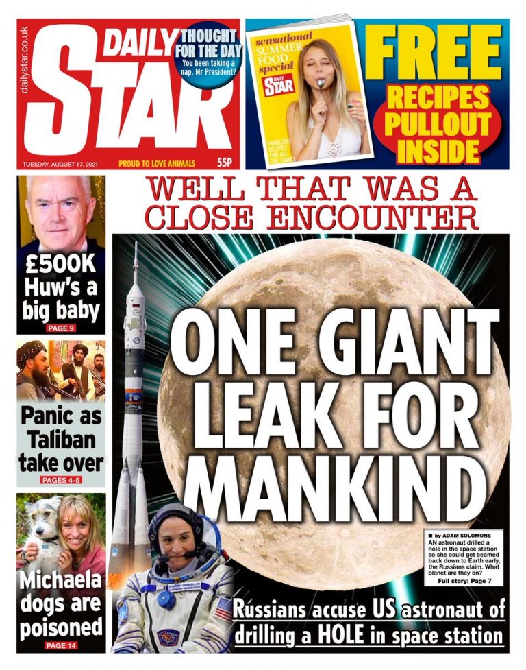 Daily Star Front Page 17th of August 2021 - Tomorrow's Papers Today!