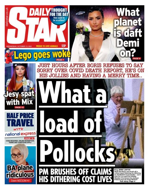 Daily Star Front Page 13th of October 2021 - Tomorrow's Papers Today!