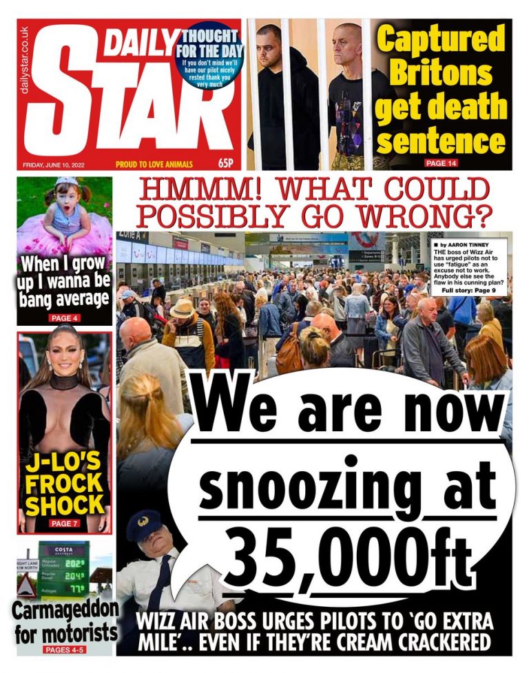 Daily Star Front Page 10th of June 2022 - Tomorrow's Papers Today!
