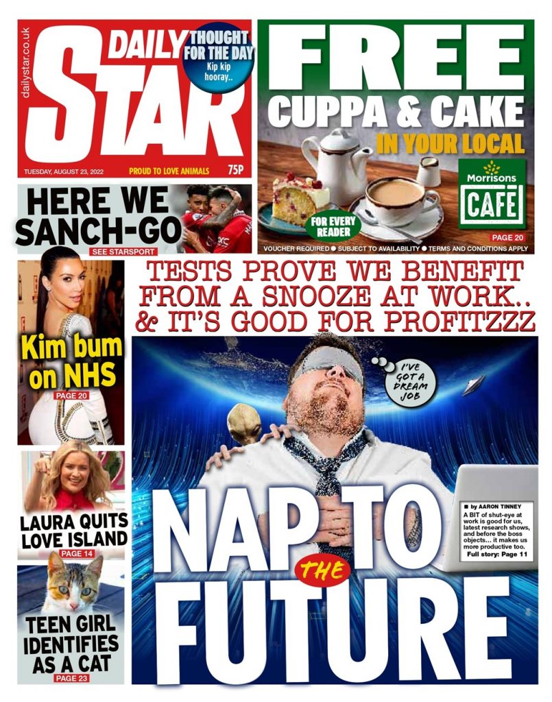 Daily Star Front Page 23rd of August 2022 - Tomorrow's Papers Today!