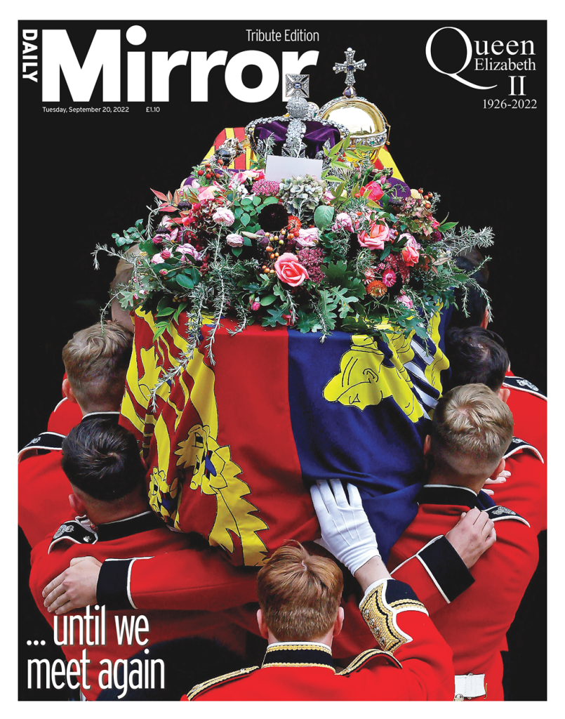 Daily Mirror Front Page 20th of September 2022 - Tomorrow's Papers Today!