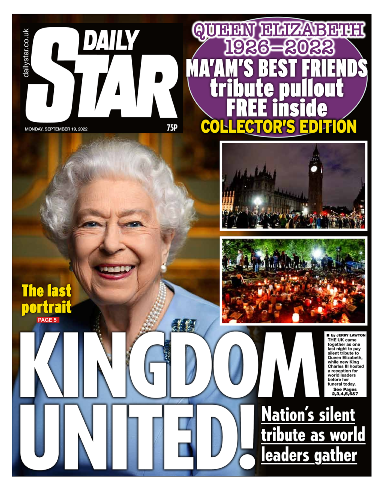 Daily Star Front Page 19th of September 2022 - Tomorrow's Papers Today!