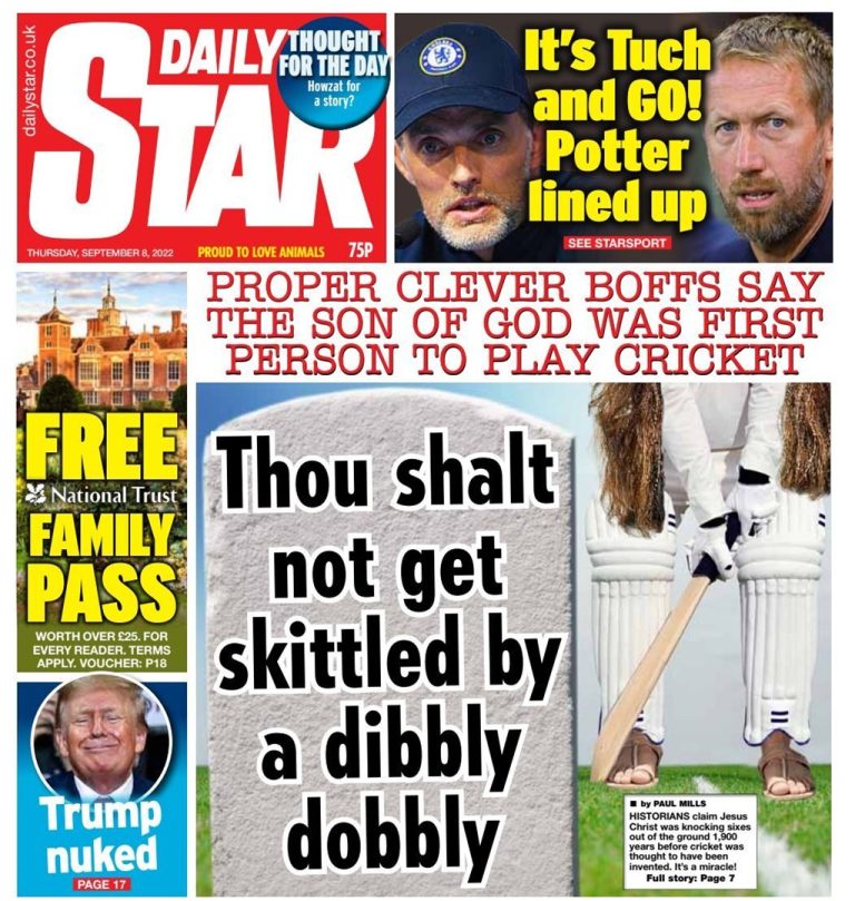Daily Star Front Page 8th of September 2022 - Tomorrow's Papers Today!