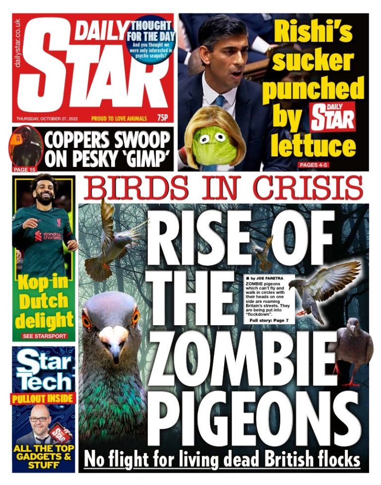 Daily Star Front Page 27th of October 2022 - Tomorrow's Papers Today!