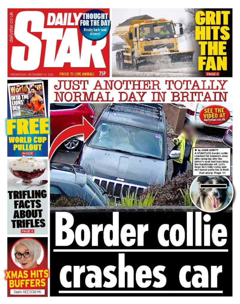Daily Star Front Page 14th of December 2022 - Tomorrow's Papers Today!