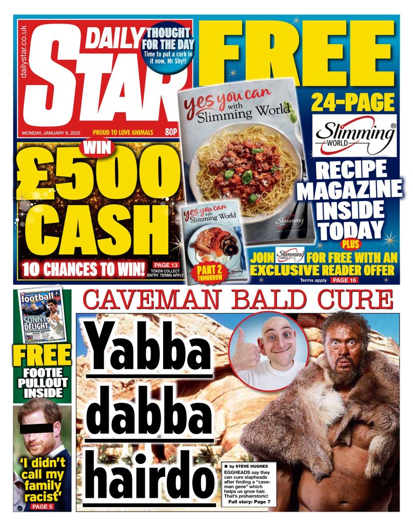 Daily Star Front Page 9th of January 2023 - Tomorrow's Papers Today!