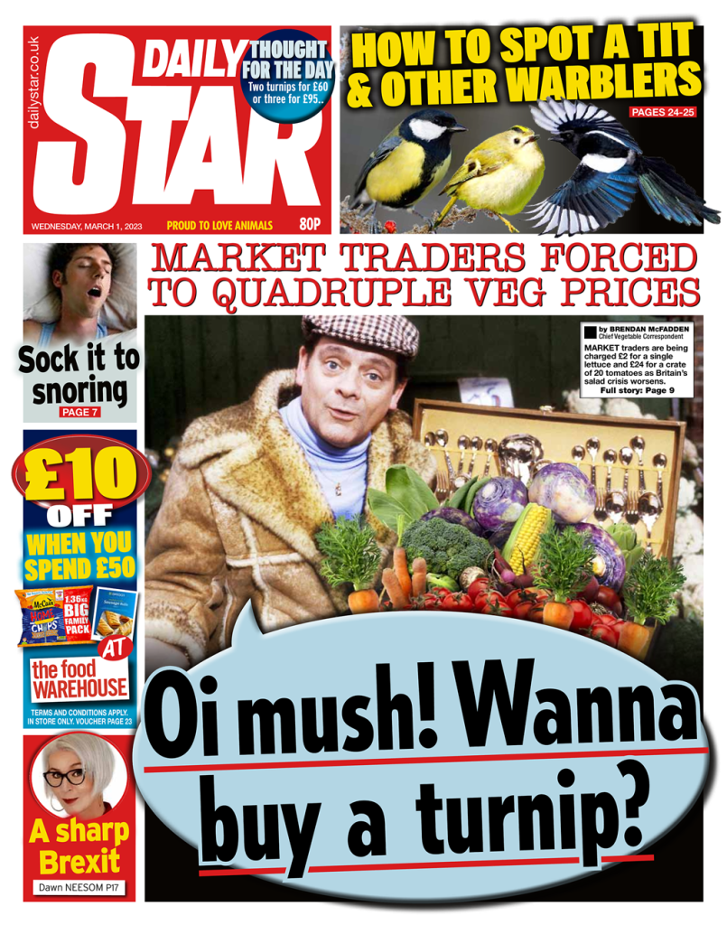 Daily Star Front Page 1st of March 2023 - Tomorrow's Papers Today!