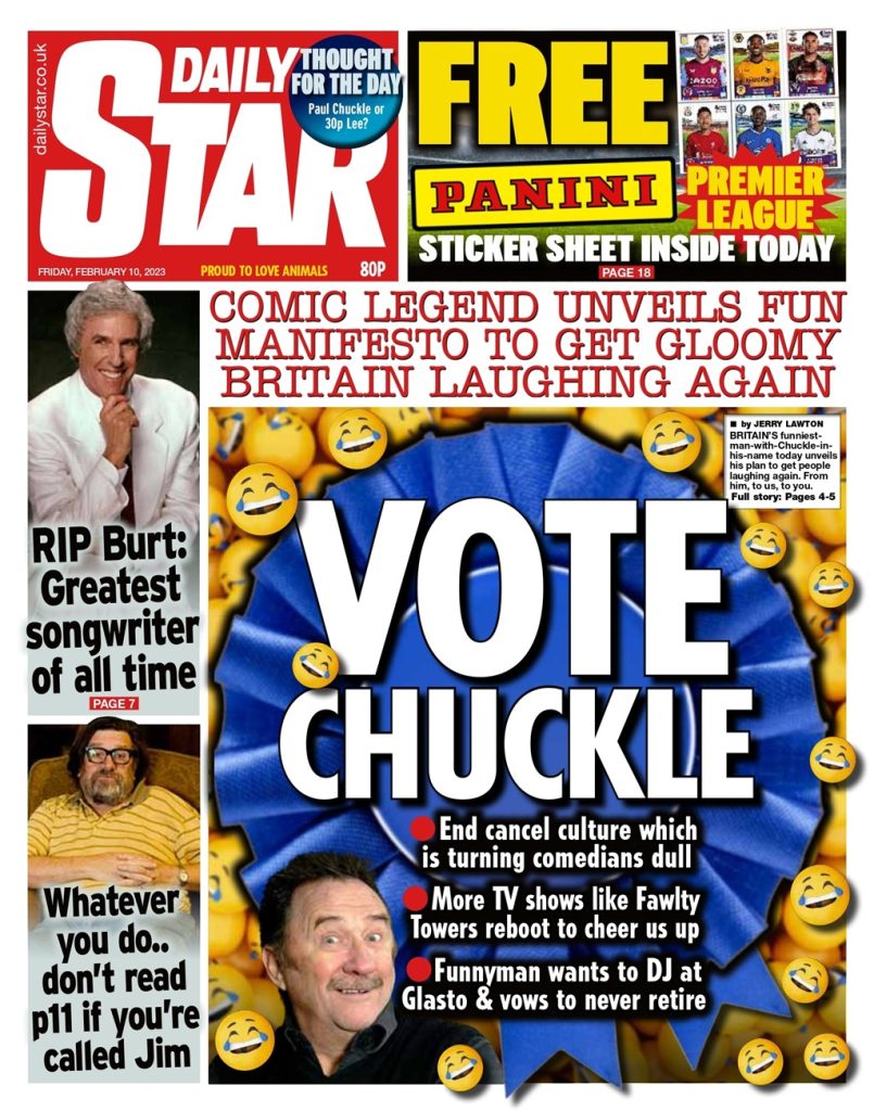 Daily Star Front Page 10th of February 2023 - Tomorrow's Papers Today!