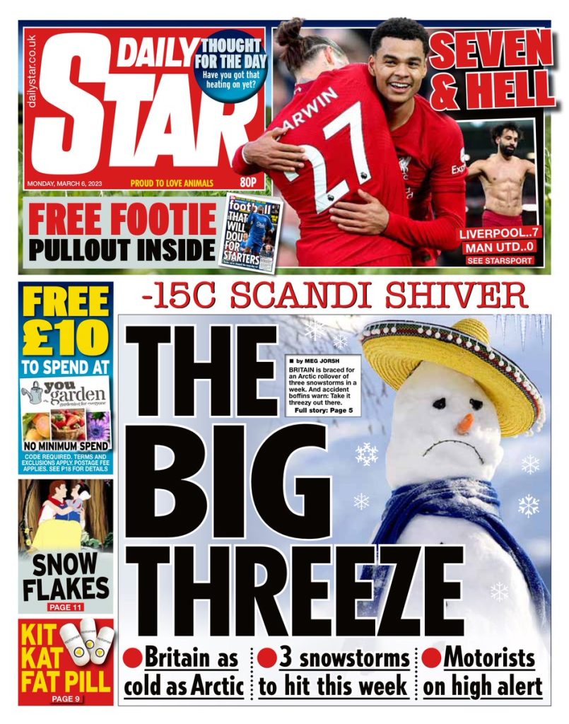 Daily Star Front Page 6th of March 2023 - Tomorrow's Papers Today!