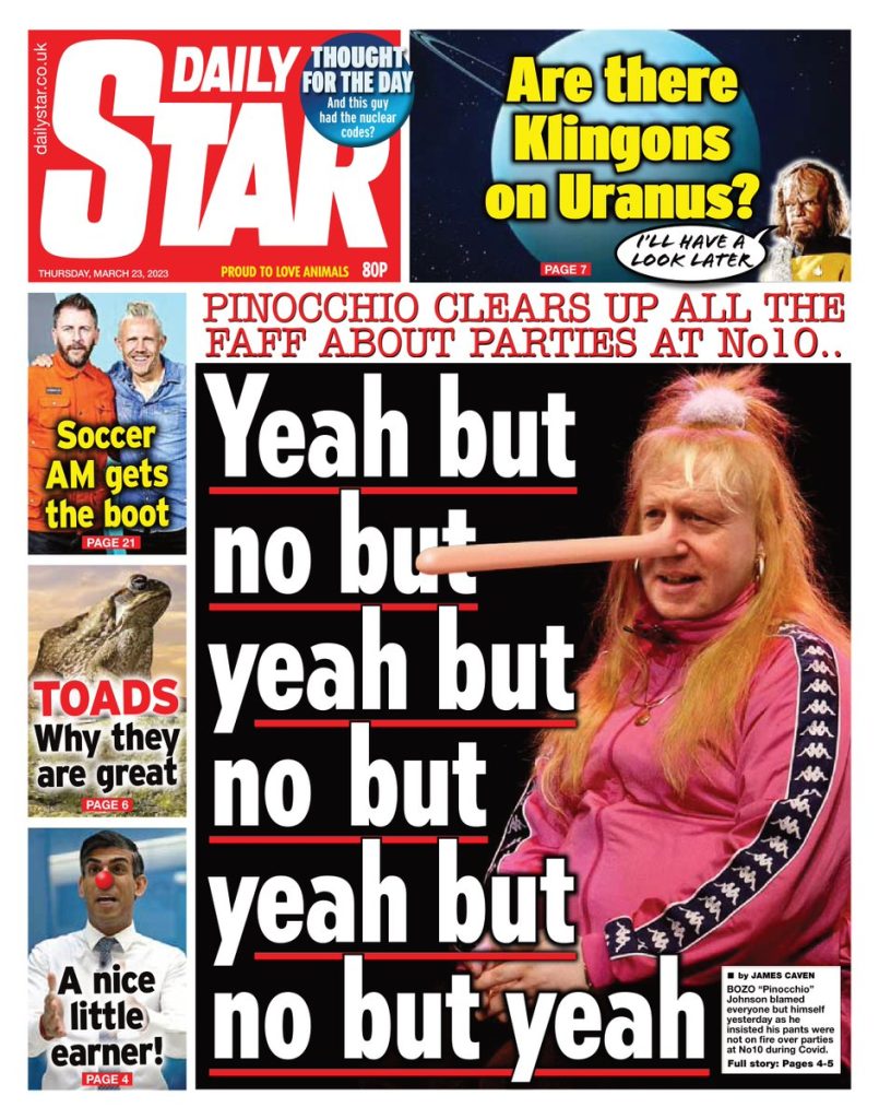 Daily Star Front Page 23rd of March 2023 - Tomorrow's Papers Today!
