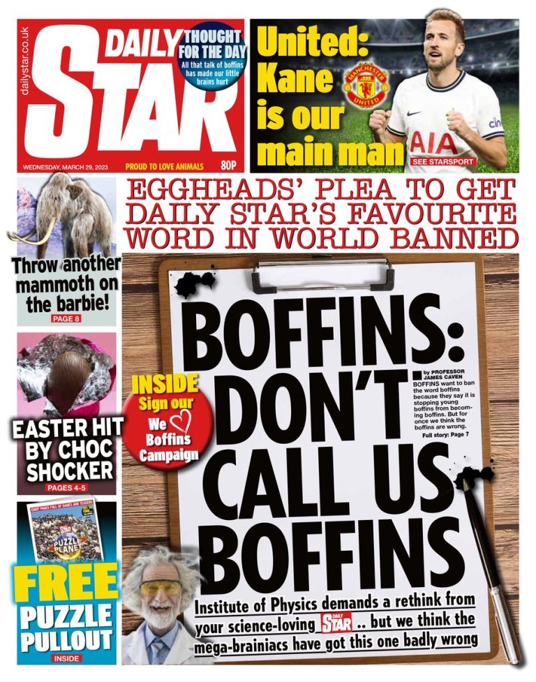Daily Star Front Page 29th of March 2023 - Tomorrow's Papers Today!