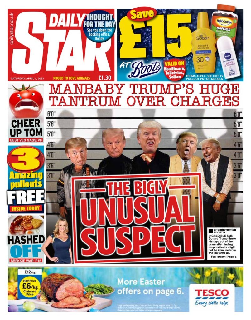 Daily Star Front Page 1st of April 2023 - Tomorrow's Papers Today!
