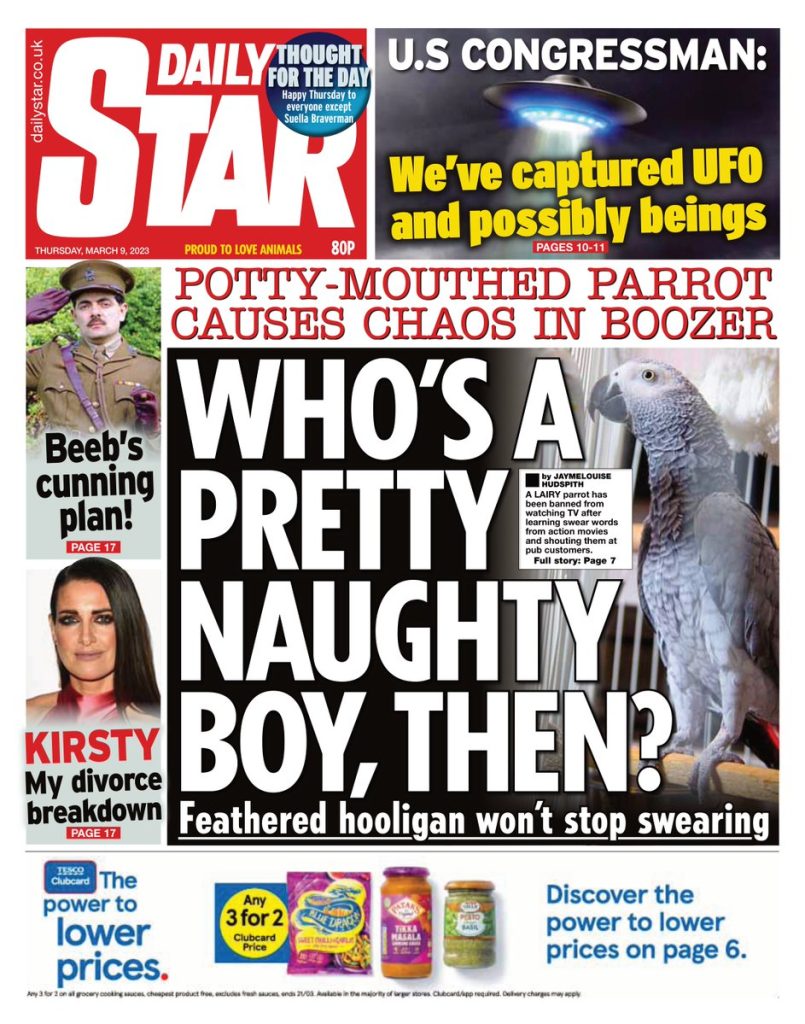 Daily Star Front Page 9th of March 2023 - Tomorrow's Papers Today!