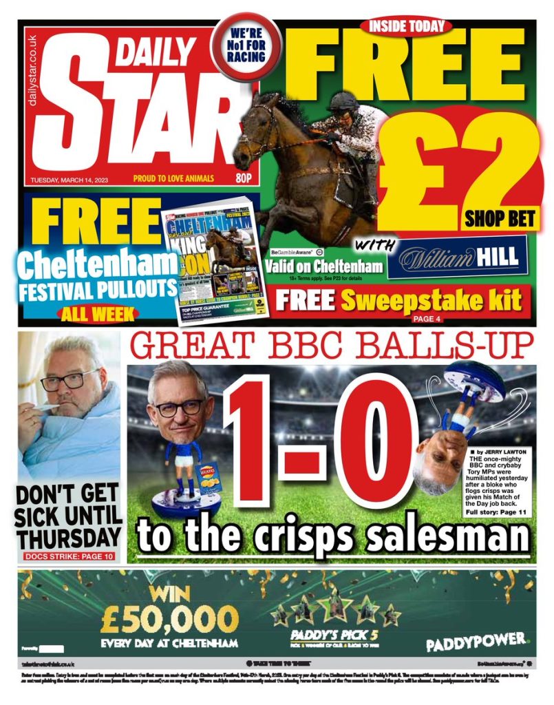 Daily Star Front Page 14th of March 2023 - Tomorrow's Papers Today!