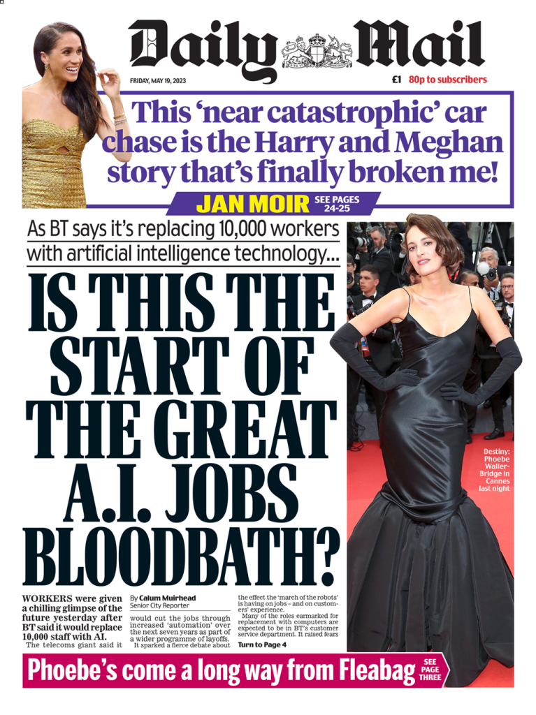 Daily Mail Front Page 19th of May 2023 - Tomorrow's Papers Today!