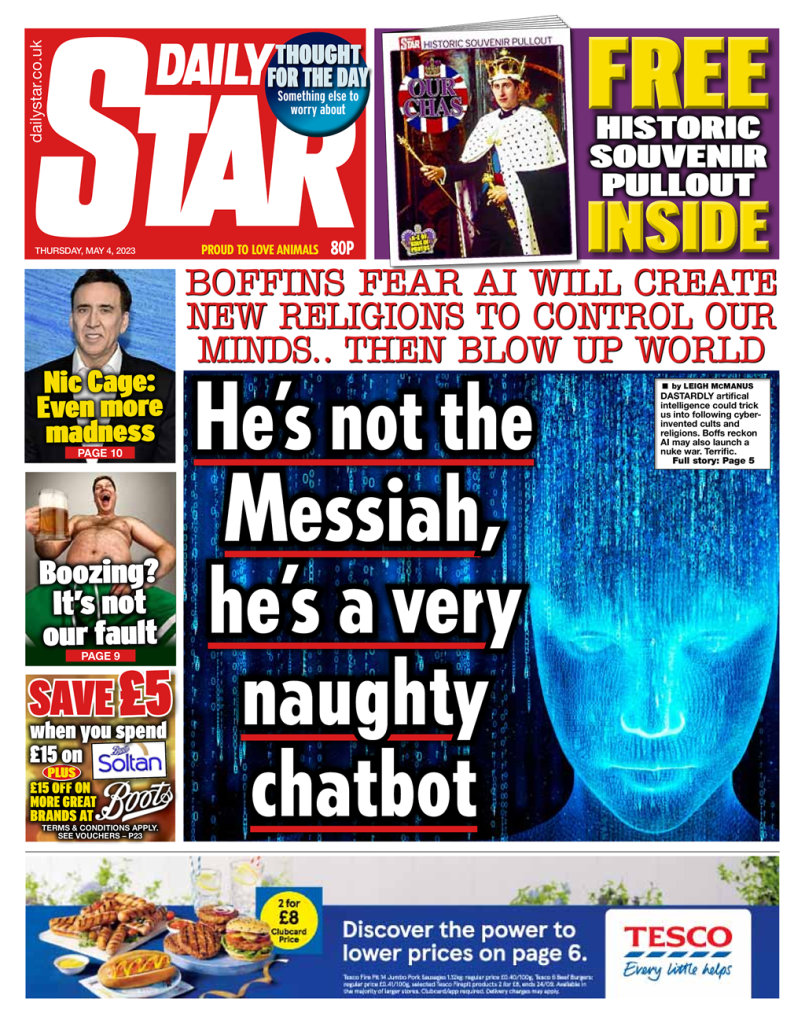 Daily Star Front Page 4th of May 2023 - Tomorrow's Papers Today!