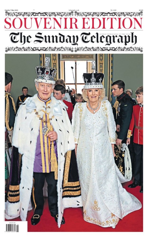 Sunday Telegraph Front Page 7th of May 2023 - Tomorrow's Papers Today!