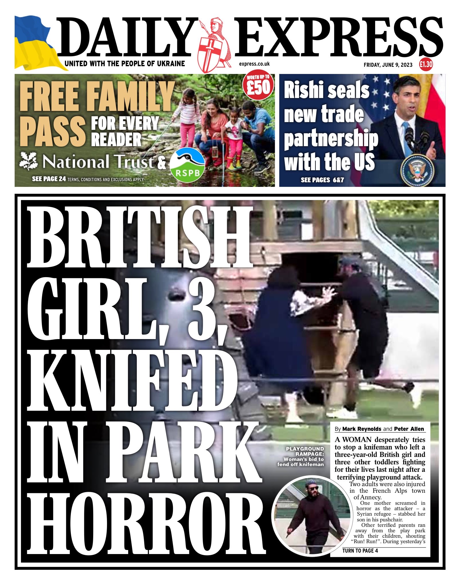 Daily Express Front Page 9th of June 2023 - Tomorrow's Papers Today!