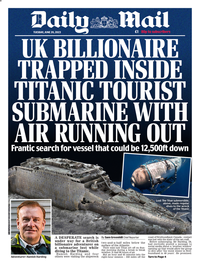 Daily Mail Front Page 20th of June 2023 - Tomorrow's Papers Today!