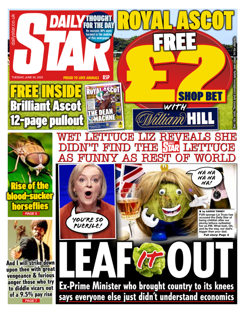 Daily Star Front Page 20th of June 2023 - Tomorrow's Papers Today!