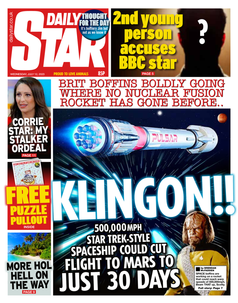 Daily Star Front Page 12th of July 2023 - Tomorrow's Papers Today!