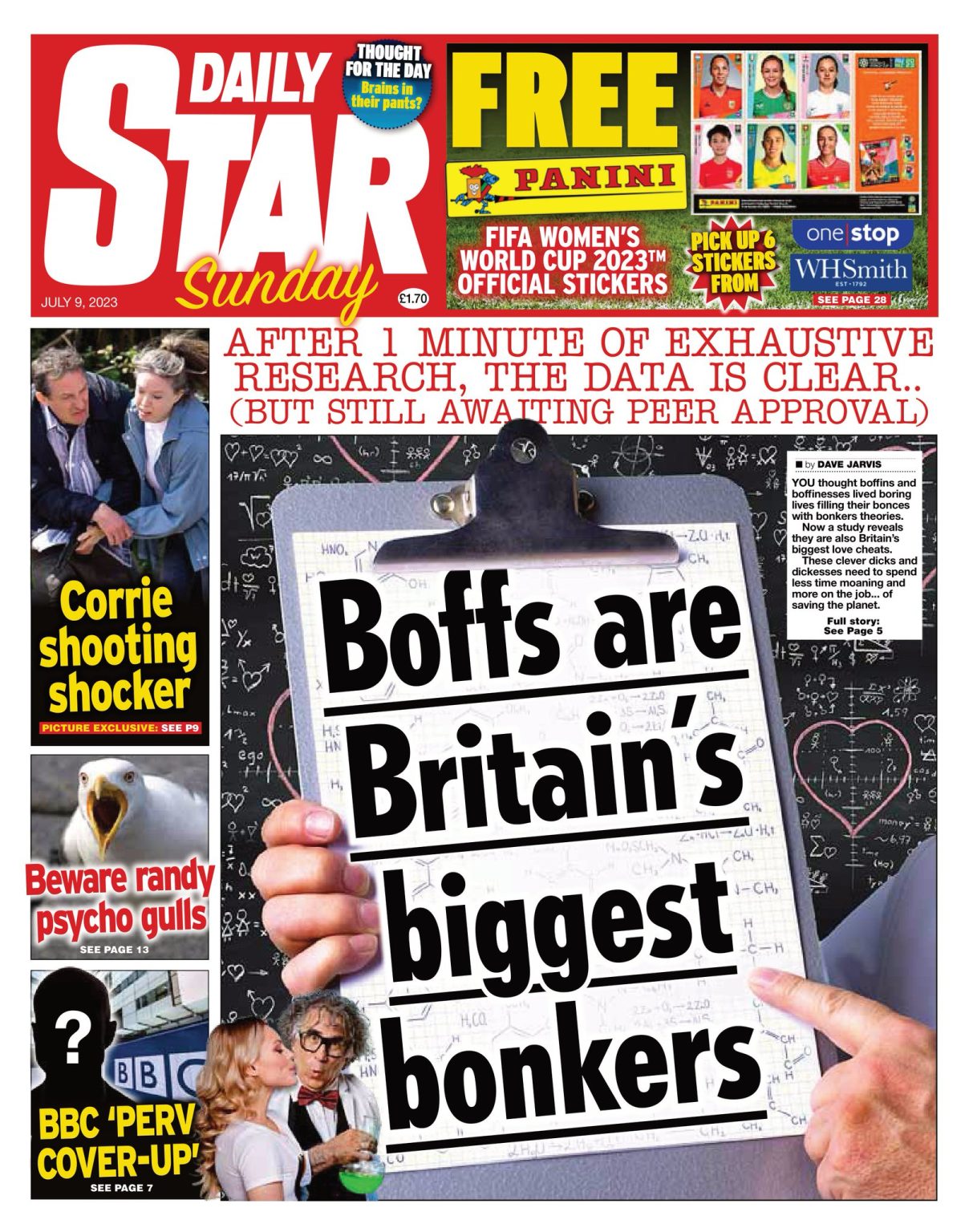 Daily Star Sunday Front Page 9th of July 2023 - Tomorrow's Papers Today!