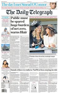 Daily Telegraph Front Page 28th of July 2023 - Tomorrow's Papers Today!
