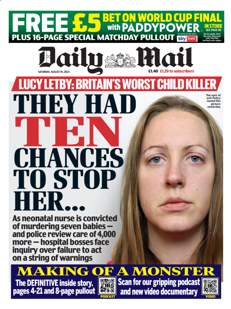 Daily Mail Front Page 19th of August 2023 - Tomorrow's Papers Today!