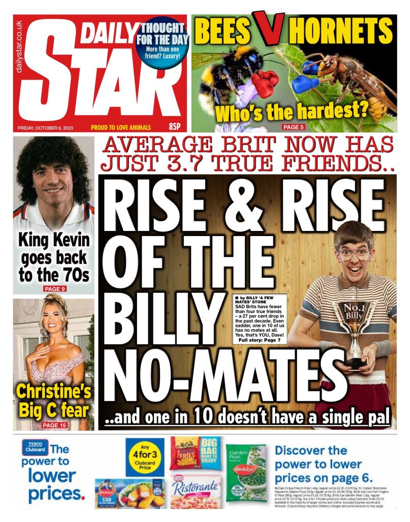 Daily Star Front Page 6th of October 2023 - Tomorrow's Papers Today!