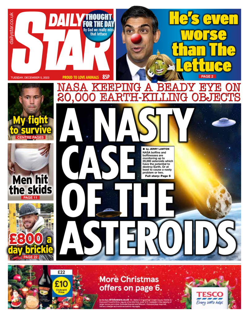Daily Star Front Page 5th of December 2023 - Tomorrow's Papers Today!