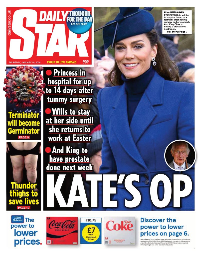 Daily Star Front Page 18th of January 2024 - Tomorrow's Papers Today!