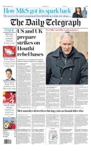 Daily Telegraph Front Page 12th of January 2024 - Tomorrow's Papers Today!