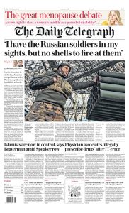 Daily Telegraph Front Page 23rd of February 2024 - Tomorrow's Papers Today!