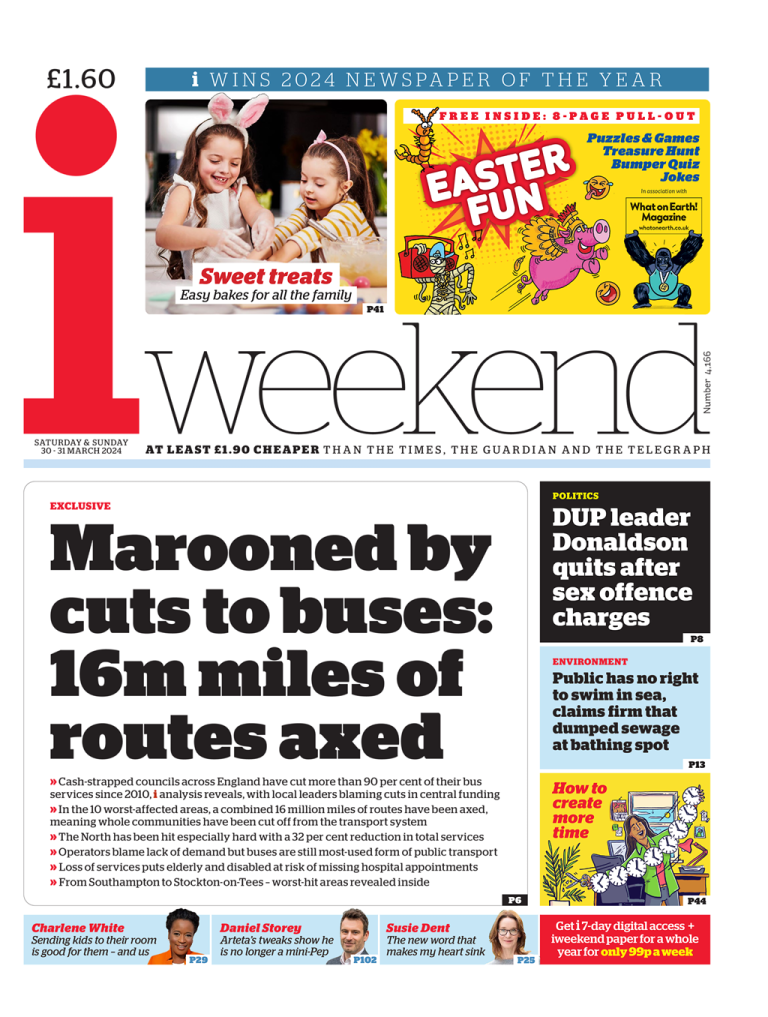 i weekend Front Page 30th of March 2024 - Tomorrow's Papers Today!