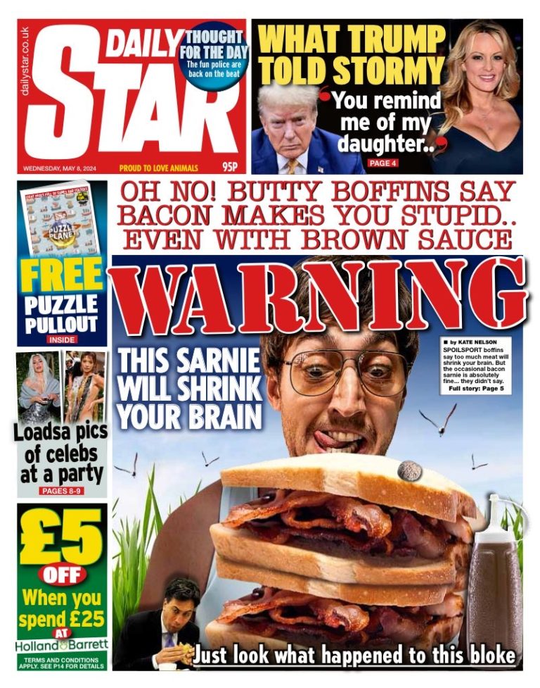 Daily Star Front Page 8th of May 2024 - Tomorrow's Papers Today!