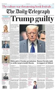 Daily Telegraph Front Page 31st of May 2024 - Tomorrow's Papers Today!