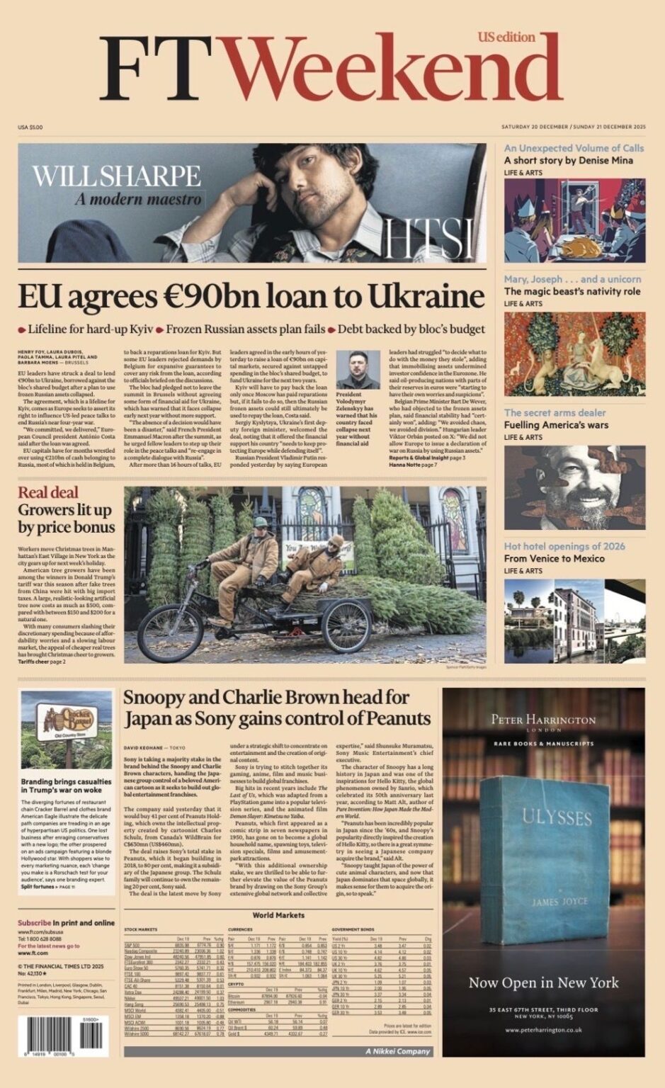 Financial Times Front Page 20th of December 2025 - Tomorrow's Papers Today!