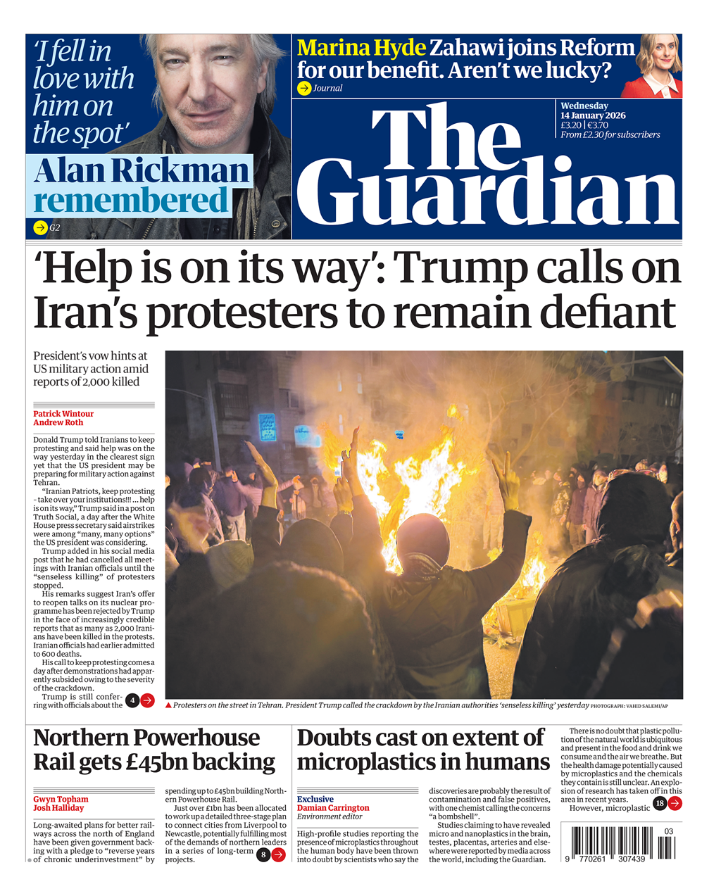 Guardian Front Page 17th of March 2025 - Tomorrow's Papers Today!