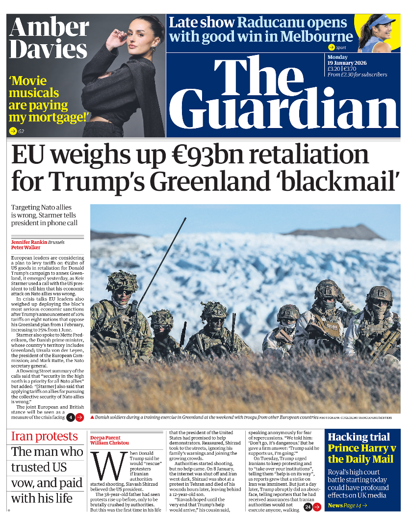 Guardian Front Page 7th of November 2024 - Tomorrow's Papers Today!