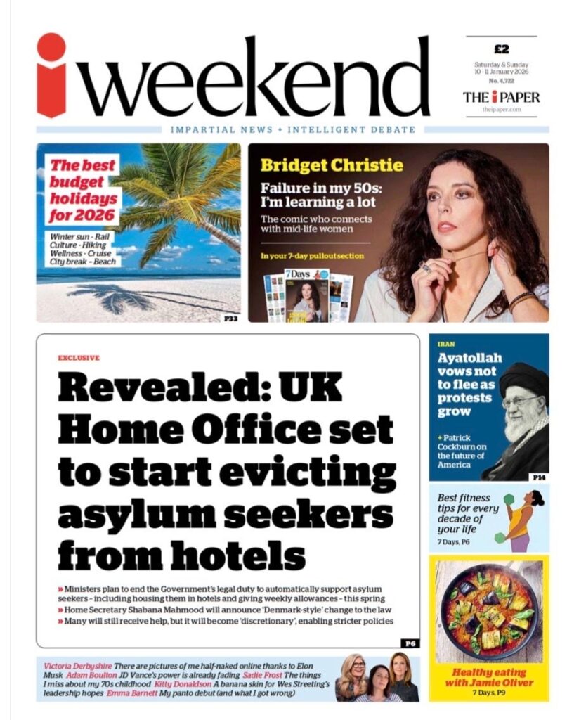 i Front Page 10th of January 2026 - Tomorrow's Papers Today!